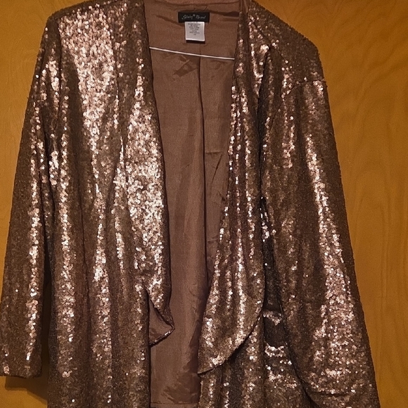 Slinky Brand | Jackets & Coats | New With Tags Slinky Brand Gold Blazer ...